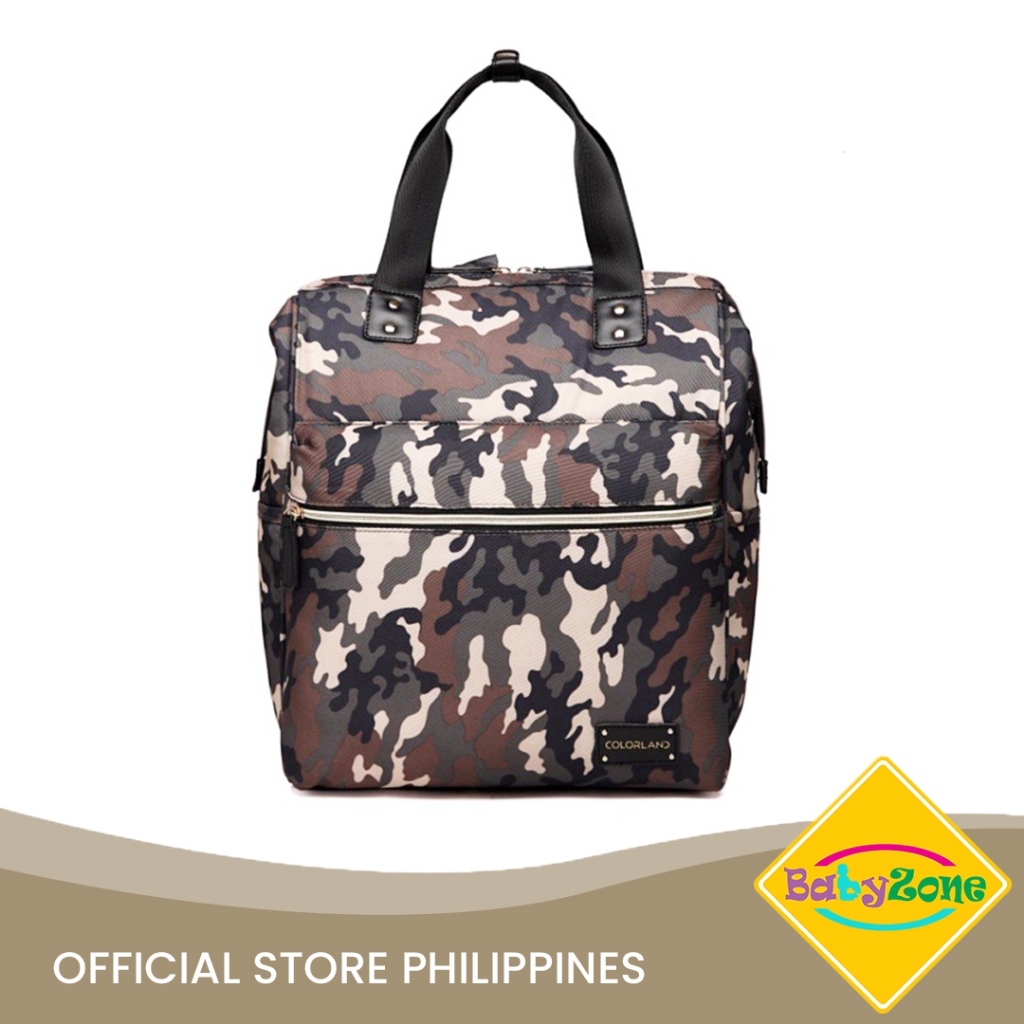 Colorland Zara Baby Changing Backpack (BP124-B/Camo) | Shopee Philippines