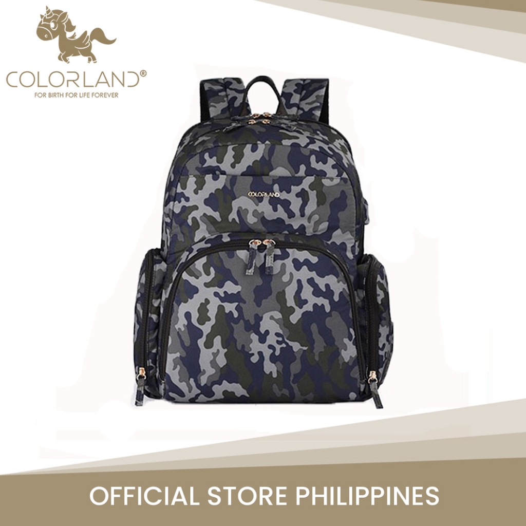Colorland Kate Baby Changing Backpack (BP155-D/Camo) | Shopee Philippines