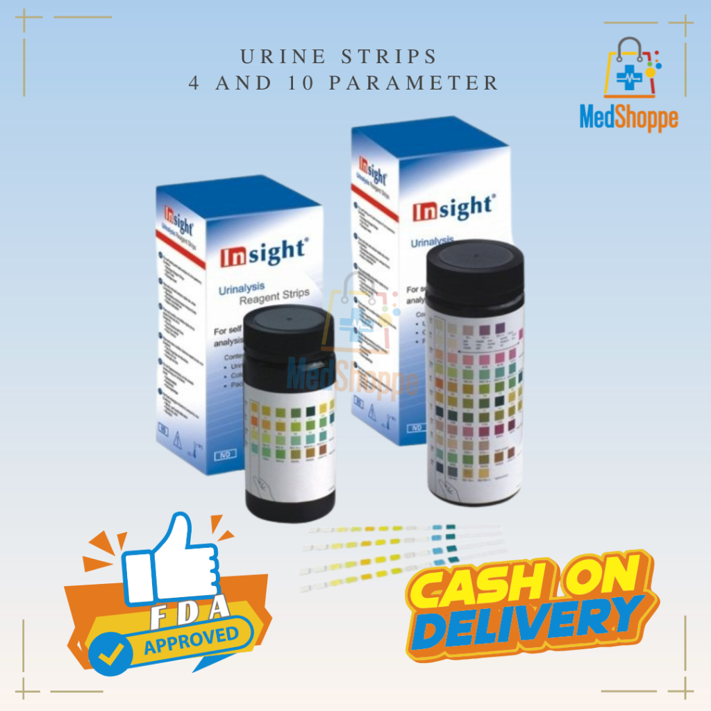 INSIGHT URINE STRIPS 4 and 10 PARAMETER | Shopee Philippines