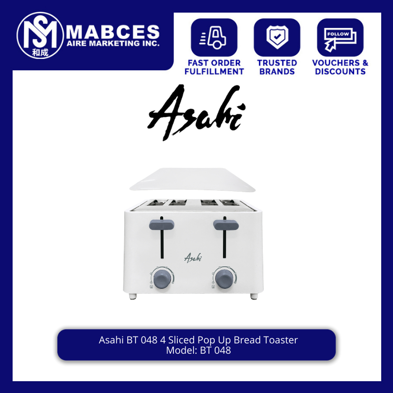 Asahi BT-048 4 Sliced Pop Up Bread Toaster | Shopee Philippines