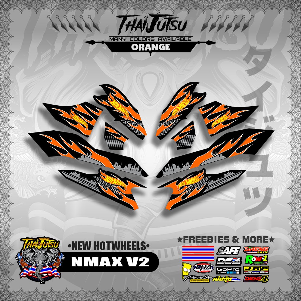 NMAX V2 DECALS ( NEW HOTWHEELS )【ThaijutsuStickers】 | Shopee Philippines