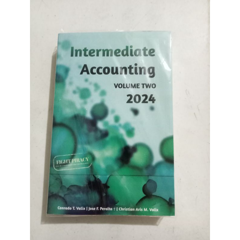 Intermediate accounting vol.2 (2024 edition) (conrado valix) | Shopee ...