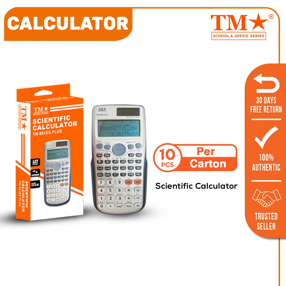 TM 10 pcs Scientific Calculator (TM-991ES PLUS) | Shopee Philippines