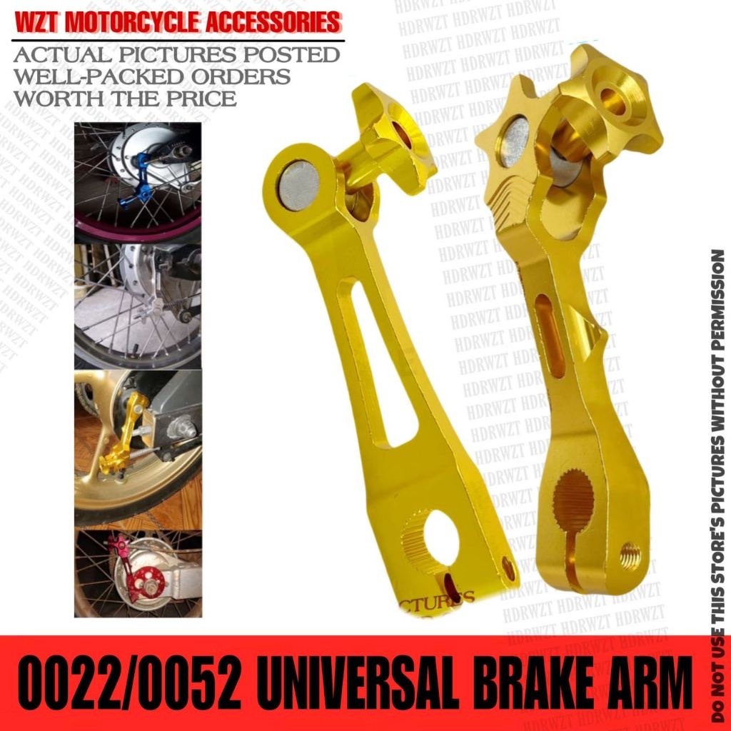 WZT 2PCS ALLOY FRONT & REAR UNIVERSAL MOTORCYCLE BRAKE ARM PARTS ...