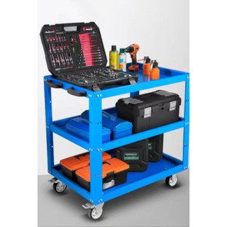 3 Layer Trolley Hand Push Tool Cart Heavy Machinery Workshop ...