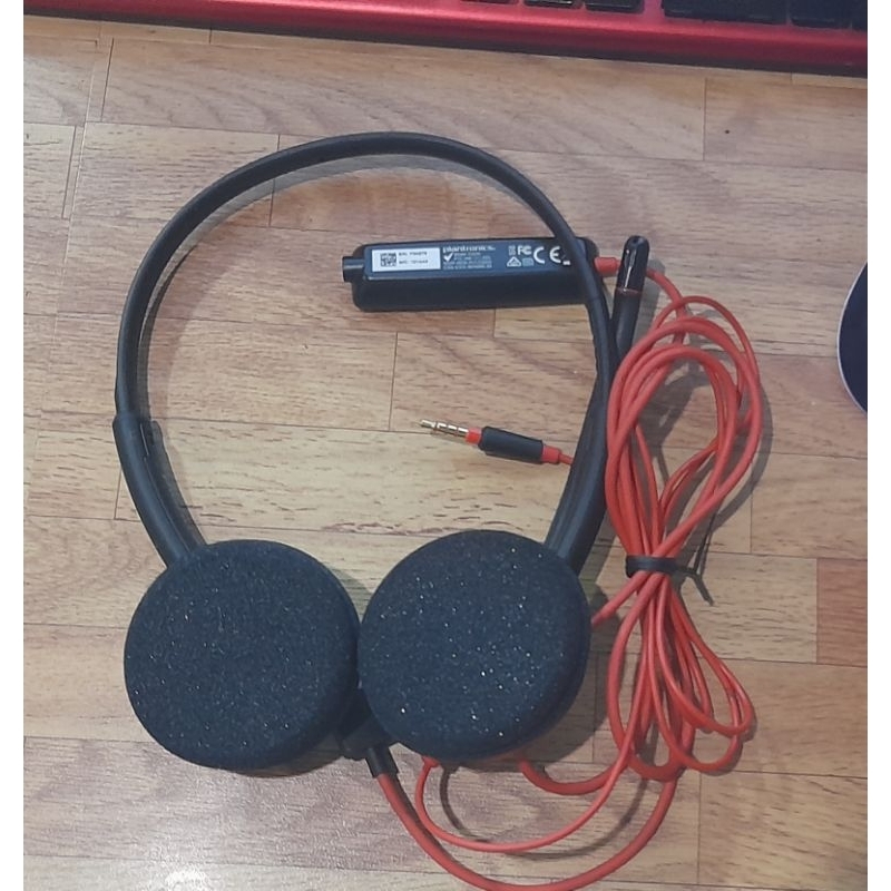 POLY PLT Blackwire 3220 Noise cancelling headset loud mic tough and ...