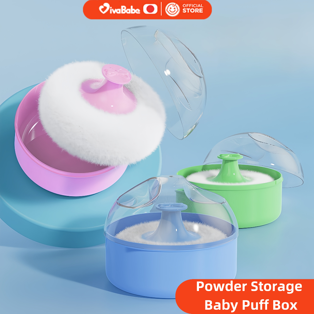 Infant Powder Puff Round Baby Body Cosmetic baby Empty newborn ...