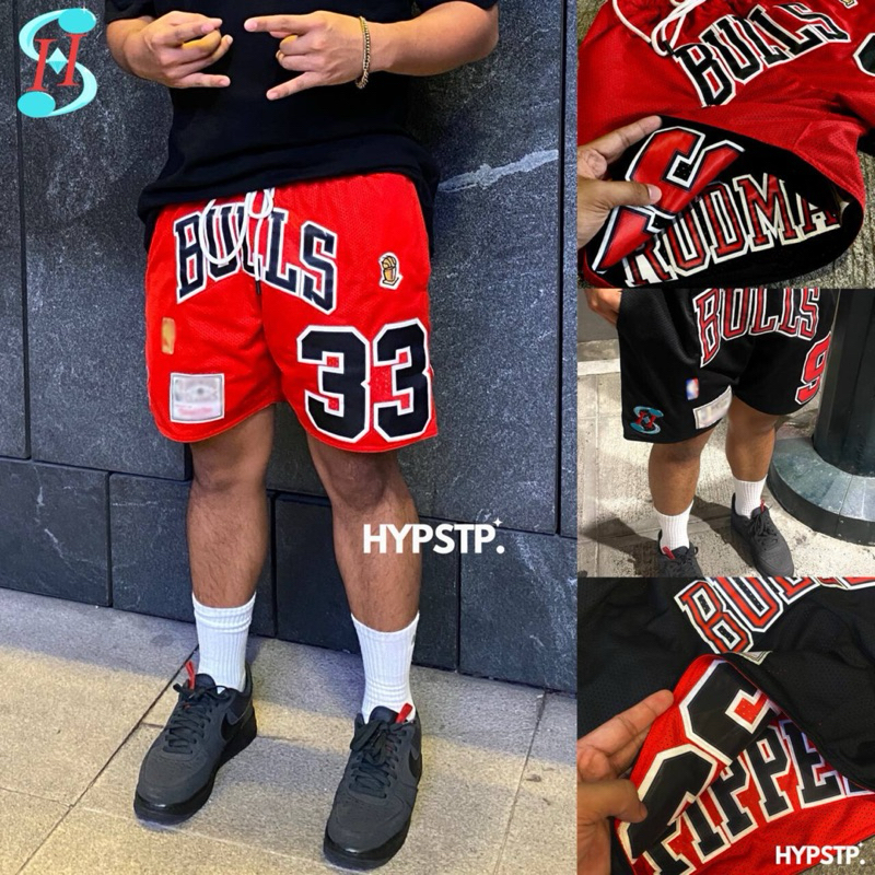 Pippen x Rodman Reversible Custom Breatheable Fit Mesh Shorts Made by ...