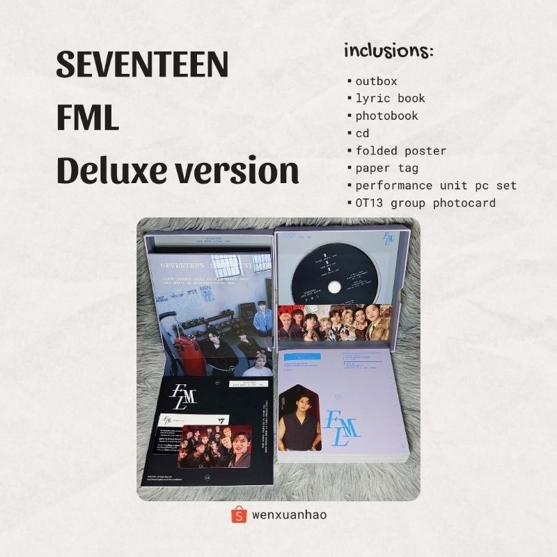 SEVENTEEN 10th Mini Album [FML] Deluxe version - on hand | Shopee ...