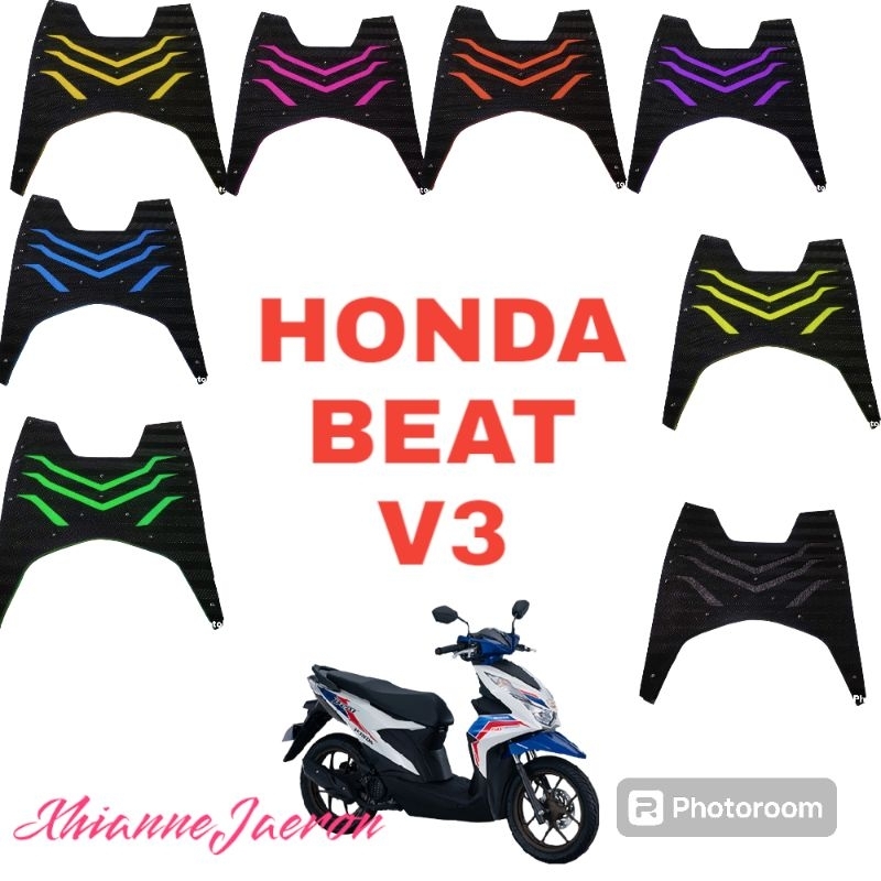 Honda Beat v3 2024 footboard Rubber Matting | Shopee Philippines