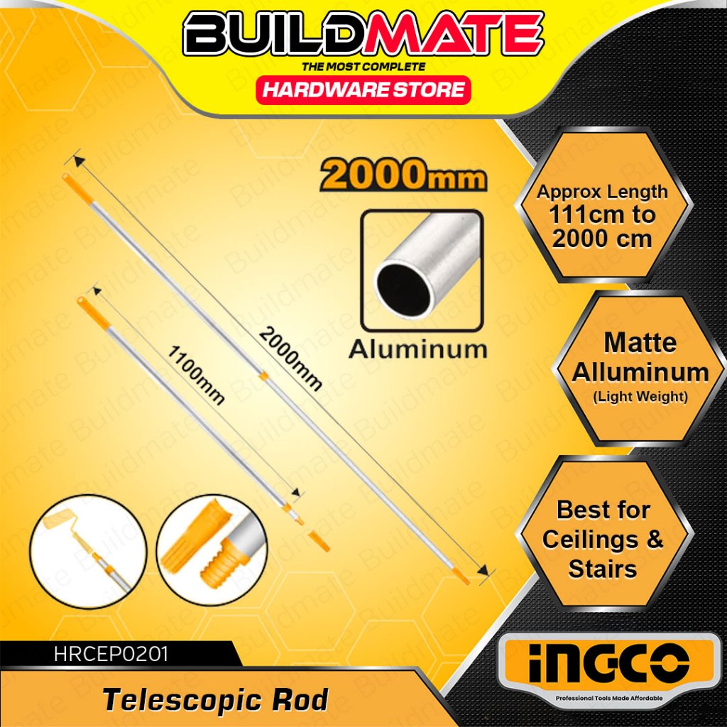BUILDMATE Ingco Aluminum Extendable Telescopic Rod 110CM / 200CM ...