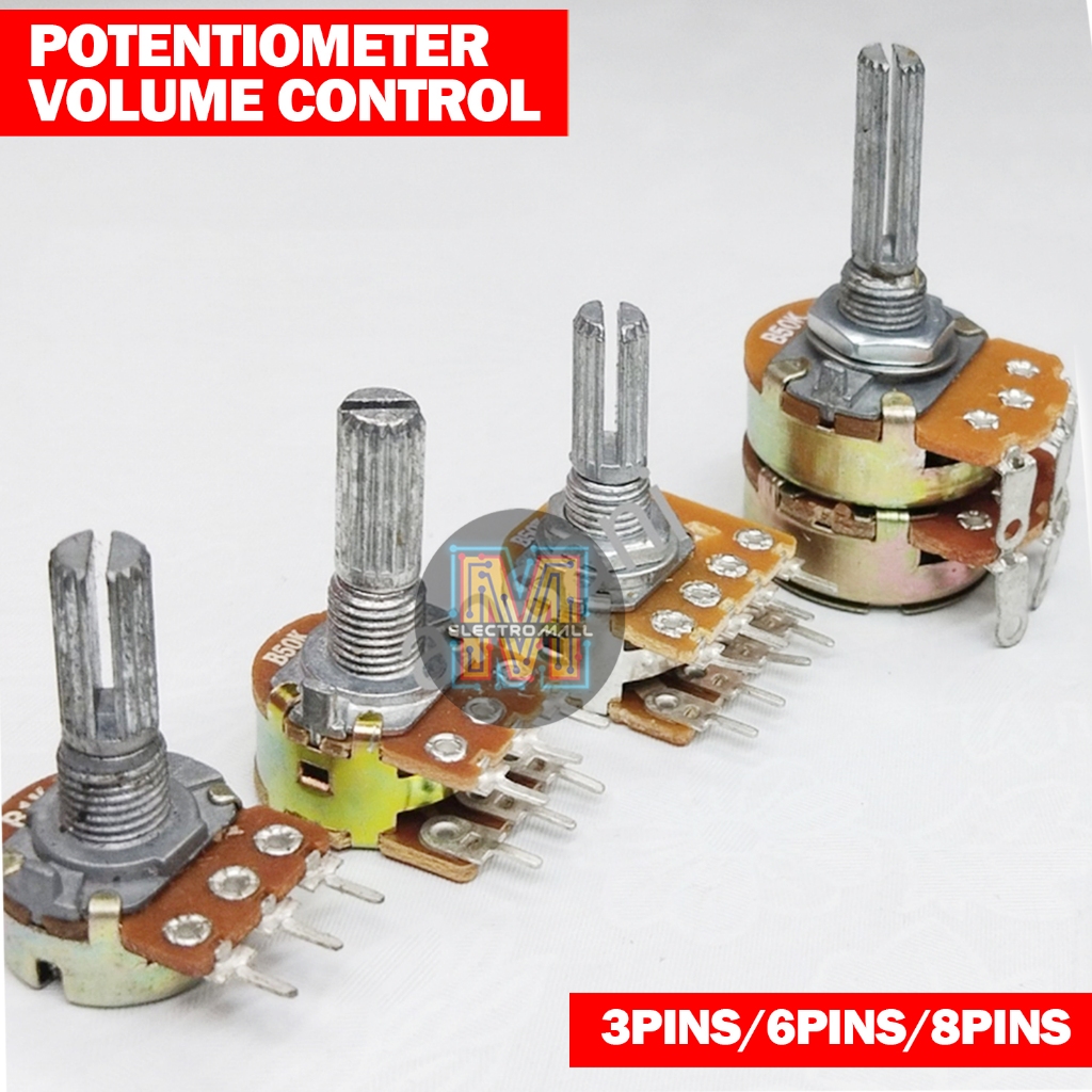 VOLUME CONTROL POTENTIOMETER MONO STEREO MASTER-1PIECE | Shopee Philippines
