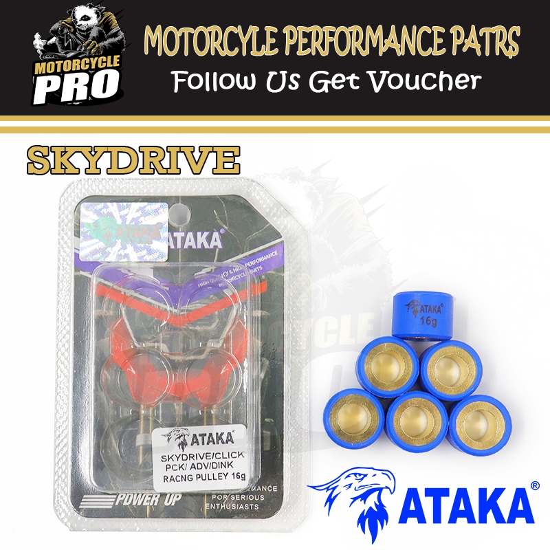 ATAKA Racing Flyball For Skydrive/Click125/150/PCX/ADV/DINK/VARIO-6pcs ...