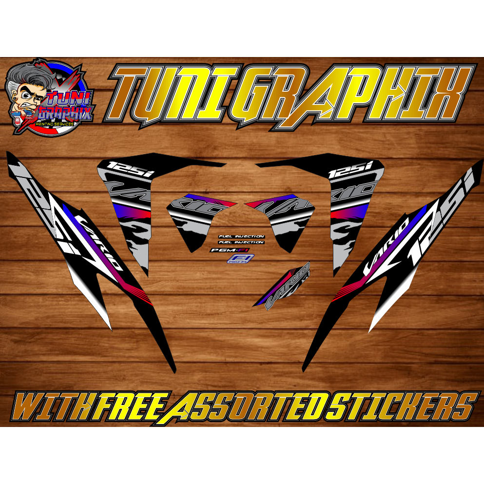 HONDA CLICK 125 V2 NEW VARIO DECALS STICKER 2023 ( EXACT SIZE ) w ...