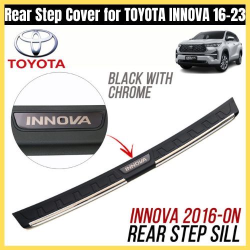 Toyota Innova Rear Stepsill 2016 - 2024 | Rear Bumper Guard Step Sill ...