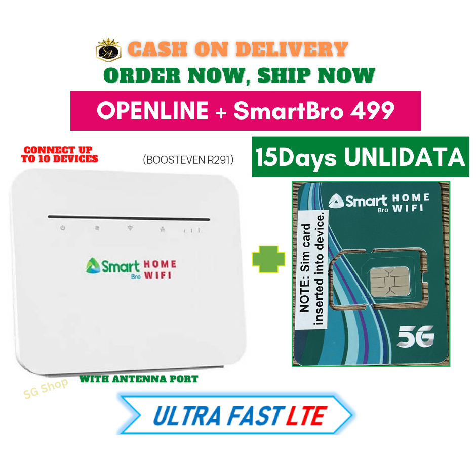 SMART BRO HOME PREPAID WIFI LTE ADVANCE BoostEven R291/PLDT H151-370 | Shopee Philippines
