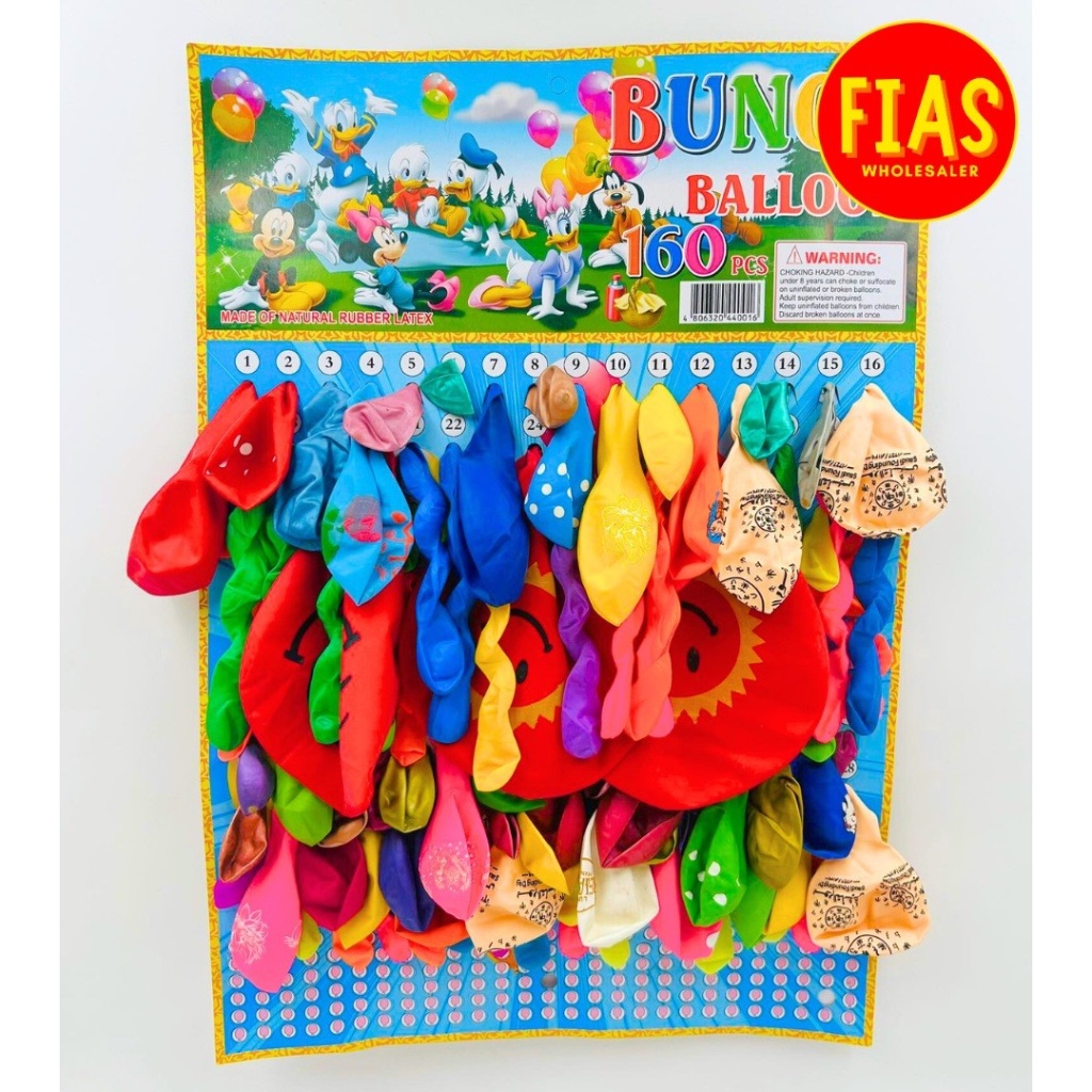 144 & 160 Lottery Balloons / Bunot Balloons / Lottery Balloons ...