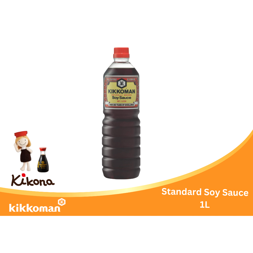 Kikkoman Standard Soy Sauce (Red Label) 1L | Shopee Philippines