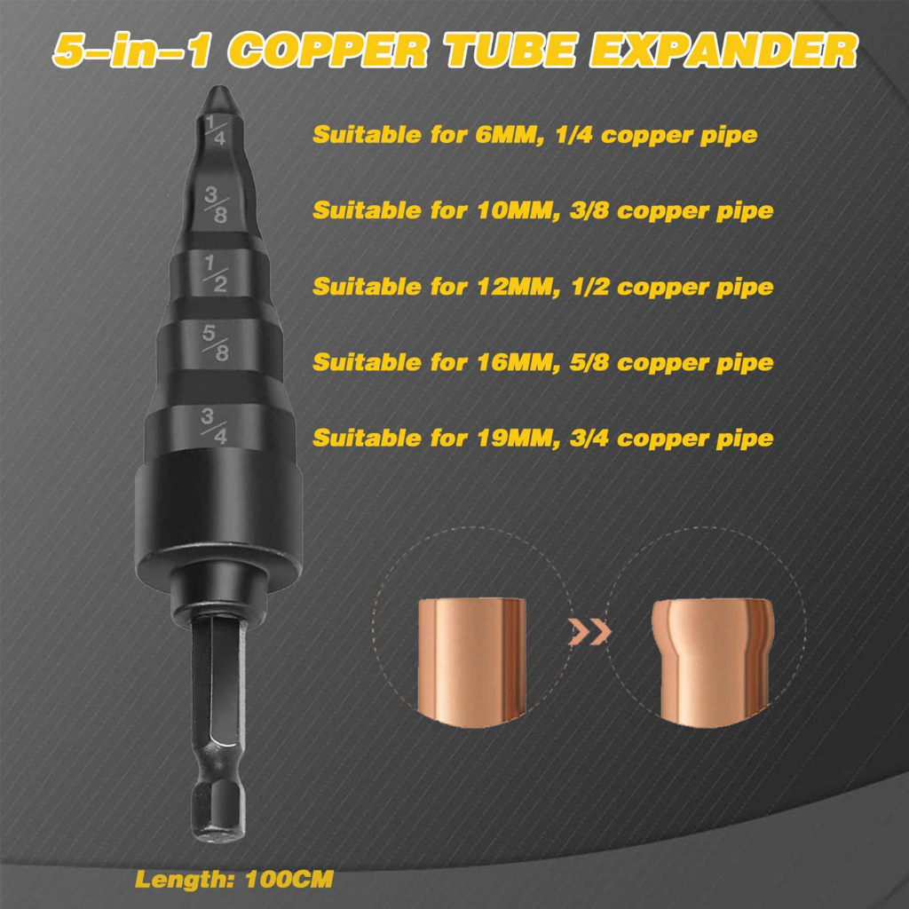 Steel pipe reamer expansion tool drill Power tool wear-resistant ...