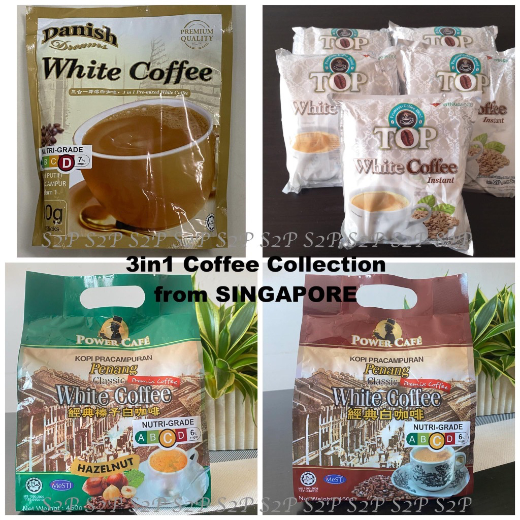 🇸🇬S2P TOP White Coffee 420G x PENANG Coffee 450G x DANISH White Coffee 360g- SINGAPORE | Shopee ...