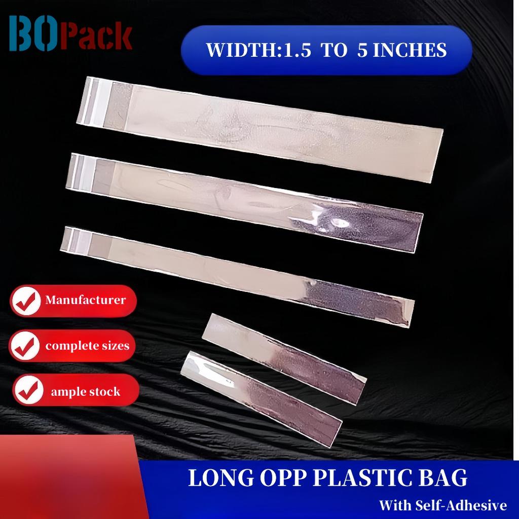 Long Transparent OPP Plastic Adhesive Bags, Self-Sealing, Various Sizes ...