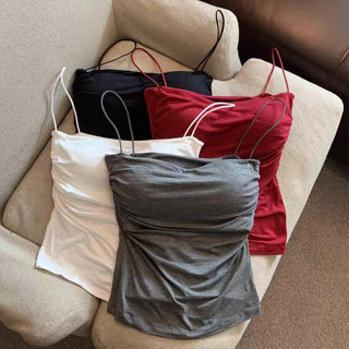 Korean New spring and summer niche fashion with Pad Spaghetti Sexy ...