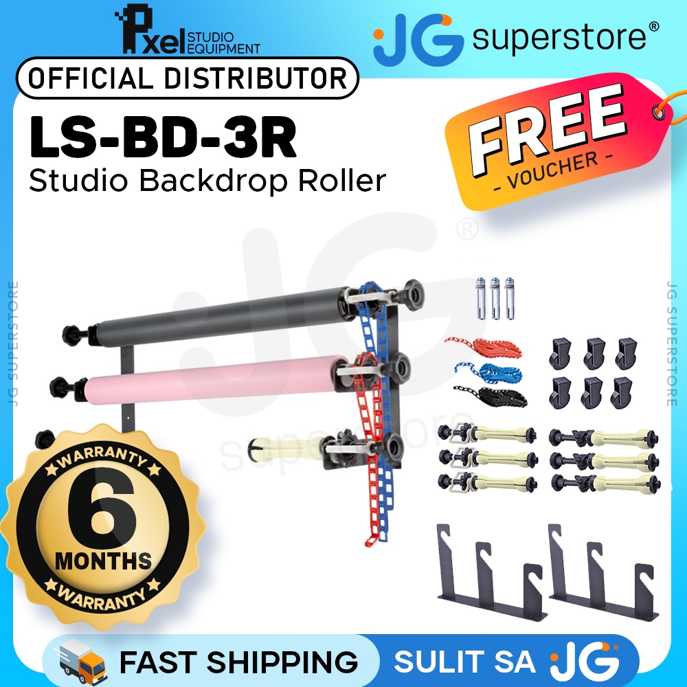 Pxel LS-BD-3R Photo Studio Backdrop Roller Wall Mount Mounting Manual ...