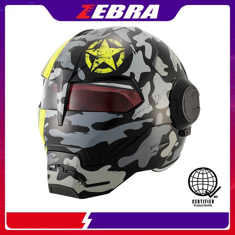 ZEBRA YM-822 Helmet Full Face Helmet For Motorcycle Spyder Helmet Agu ...