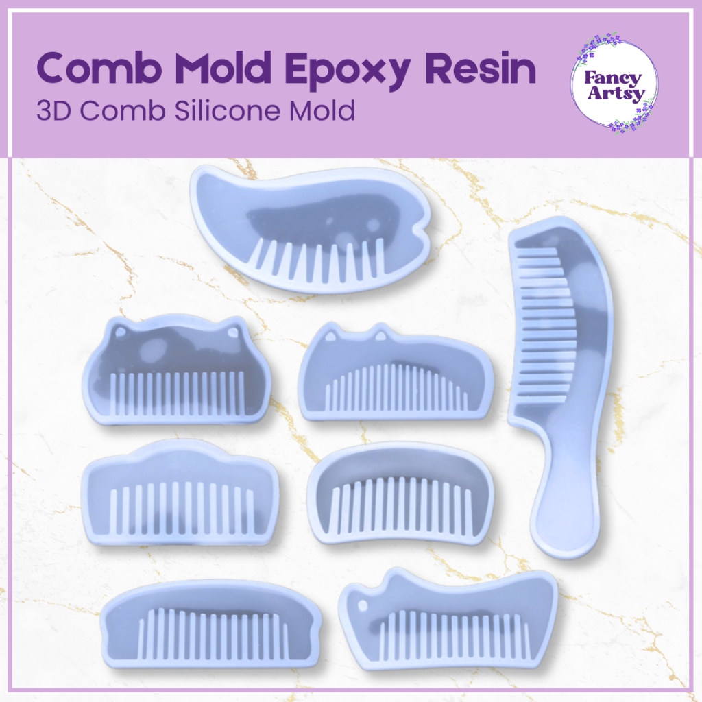 Comb Mold Epoxy Resin Molds For DIY Tools 3D Comb silicone mold ...