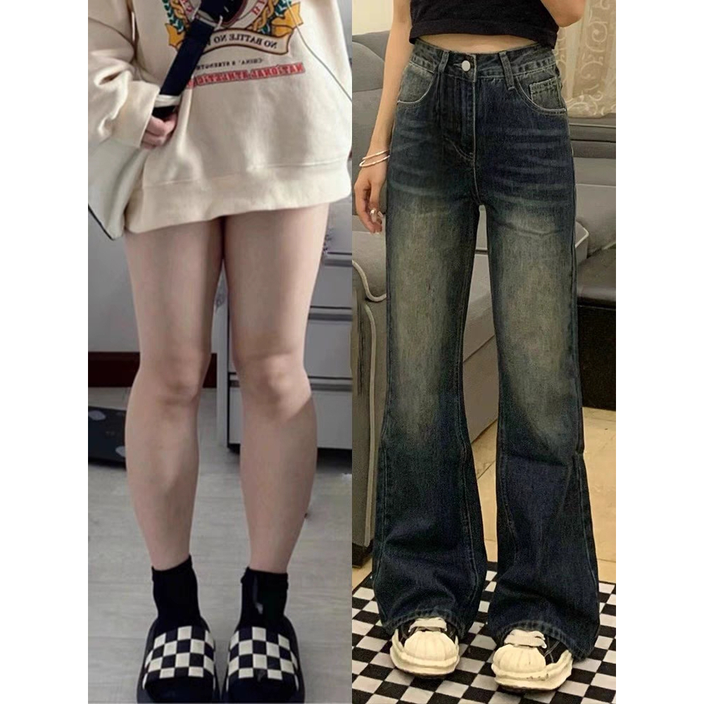 ZHI XIN Wide Leg Pants Women's New Boyfriend Jeans LooseHigh Waist ...