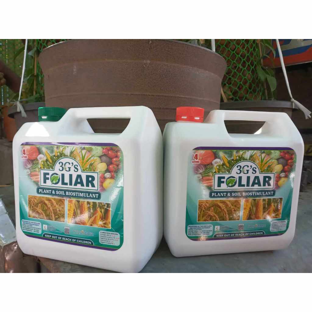 3G's Foliar 4 liters Red or Green Cap Soil & Plant Bustimulant plant ...