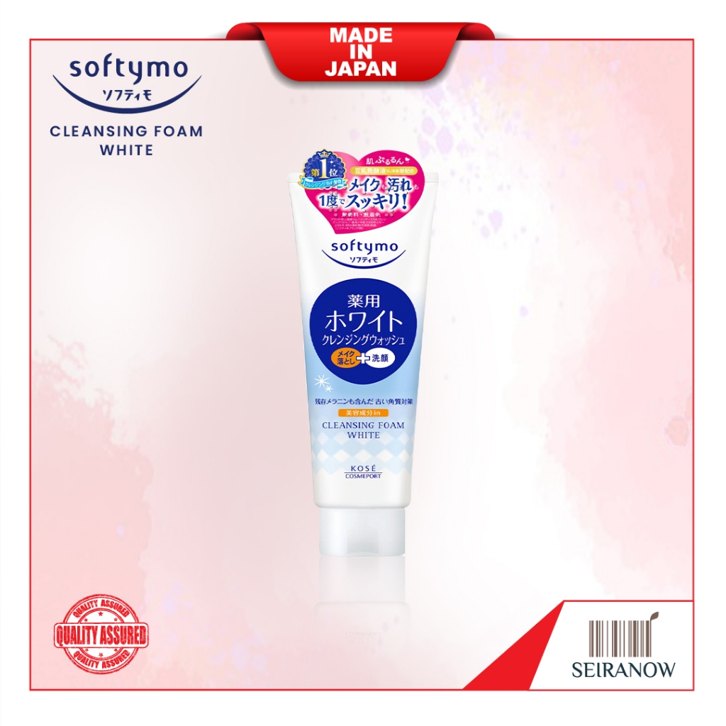 Kose Cosmeport Softymo White Medicated Cleansing Foam Facial Wash (190g) | Shopee Philippines
