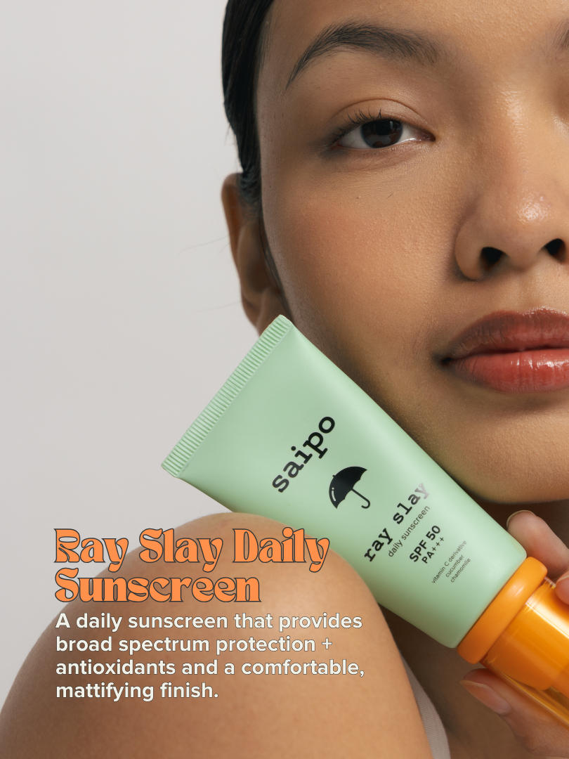 saipo Ray Slay Daily Sunscreen SPF 50 PA+++ (50mL) | Shopee Philippines