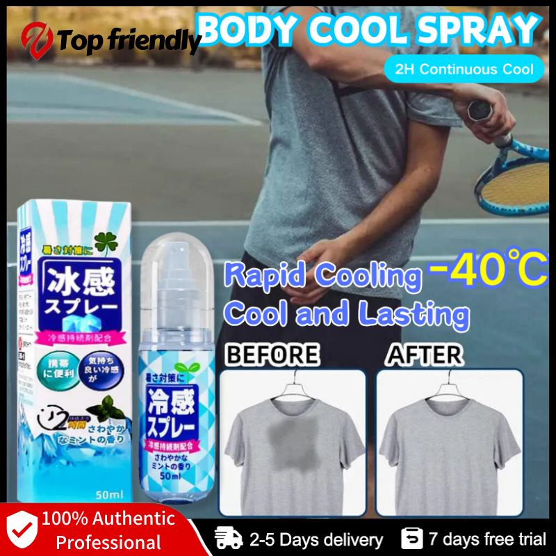 Body Cool Spray 50ML Quickly Cool Down Dry Ice Spray Instant Release ...