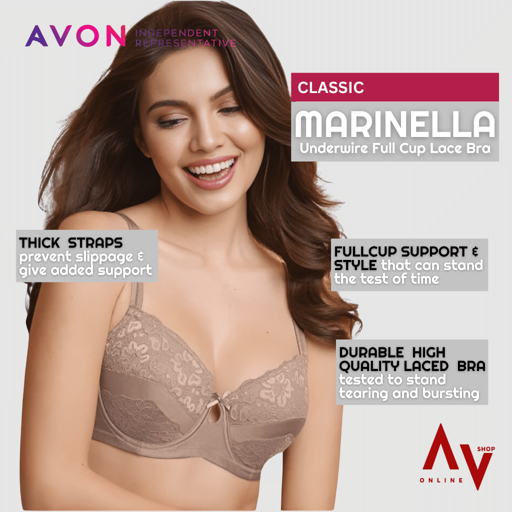Avon Mara Underwire Full Cup Classic Bra (Cathy, Dawn. Claudette, Louella, Cameron, Marinella ...
