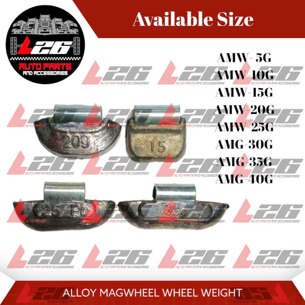 100PCS Clip On Wheel Balance Weight for Alloy Rim Tingga ALLOY MAGWHEEL ...