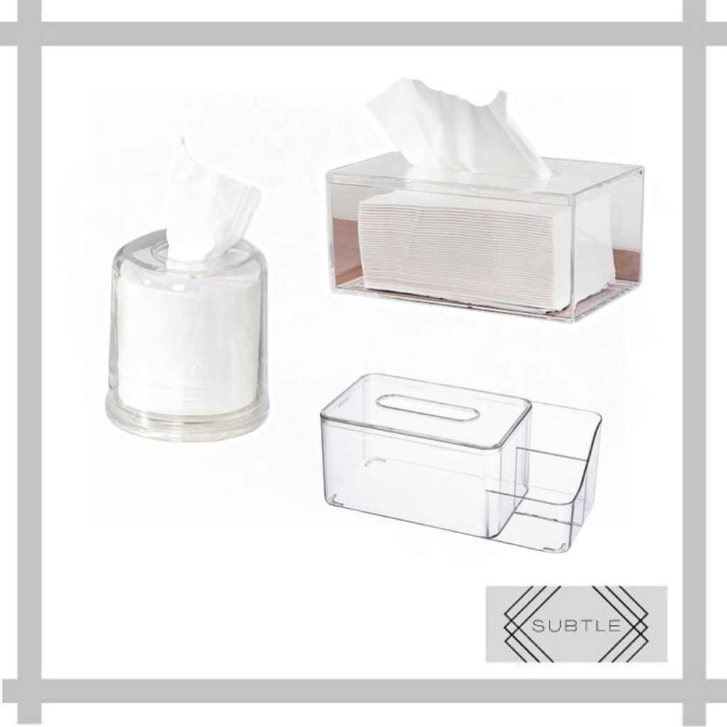 [Subtle]Desktop Acrylic transparent tissue box facial tissue restaurant ...