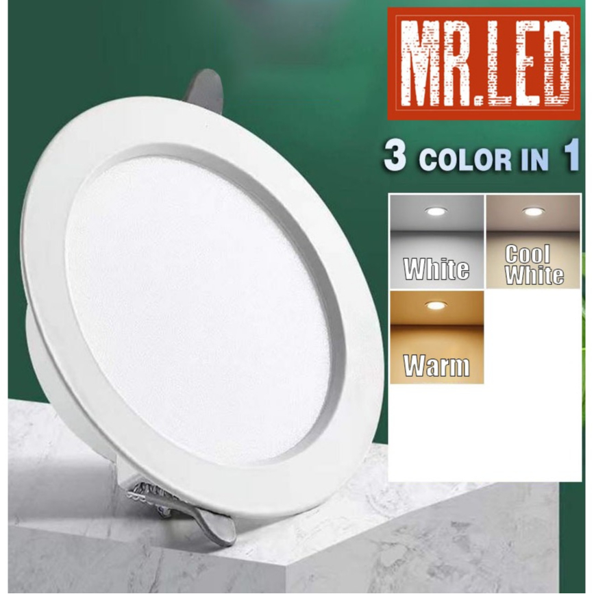Led Downlight Recessed Pin Lights Panel Ceiling Down Light, 3 Color ...