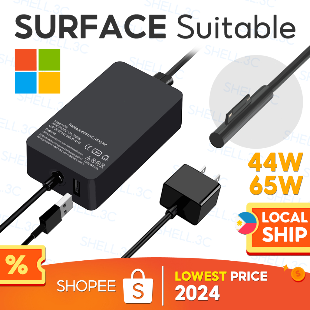 Surface Pro 6 7 8 Charger Magnetic Adapter Microsoft Surface Laptop ...