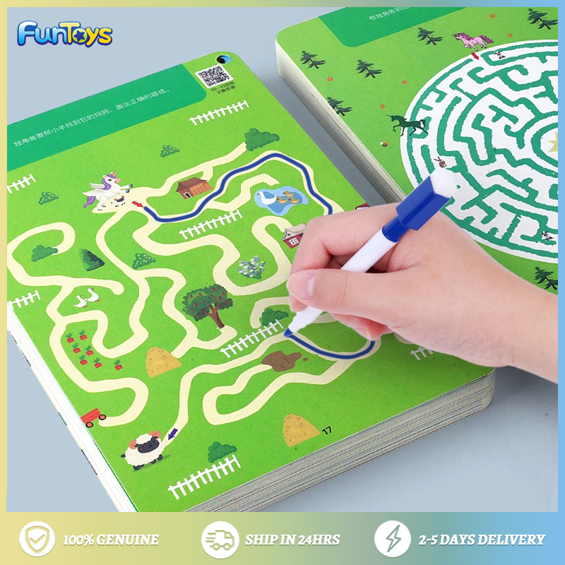 FunToy Maze Training Book Brain Thinking Intelligence Development ...