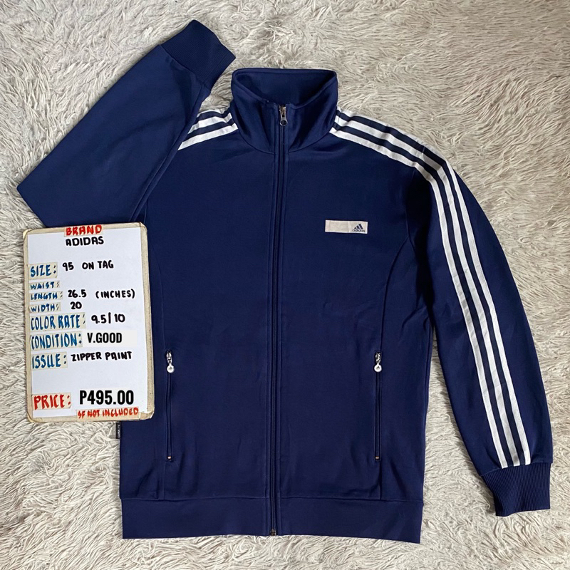 Adidas Track Jacket (Thrift) | Shopee Philippines