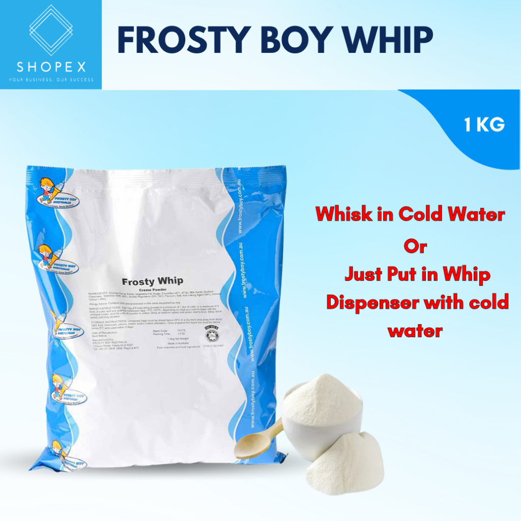 Frosty Boy Whip Cream Powder ( 1kg ) baking ingredient / frosty whip ...