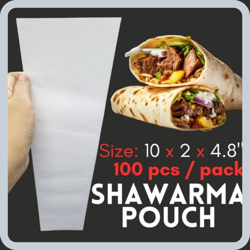S5 Shawarma Pouch Paper Plain 100pcs | Shopee Philippines