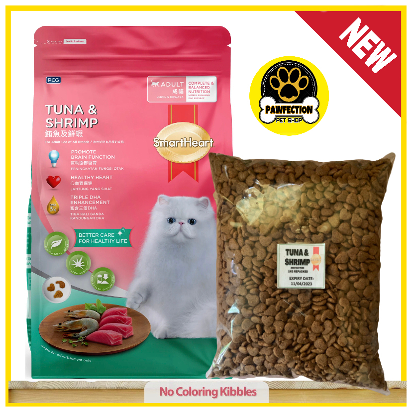 Smartheart Adult Catfood (TUNA & SHRIMP) 1KG REPACKED | Shopee Philippines