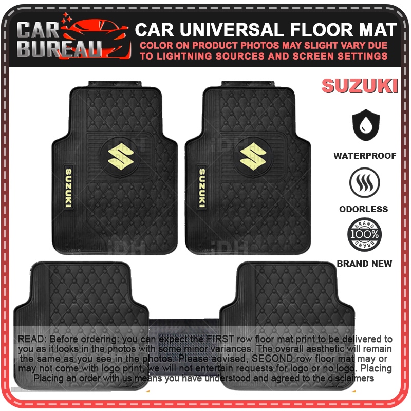 SUZUKI Universal Car Matting Universal Floor Mat Premium Rubber Mat - 7 ...