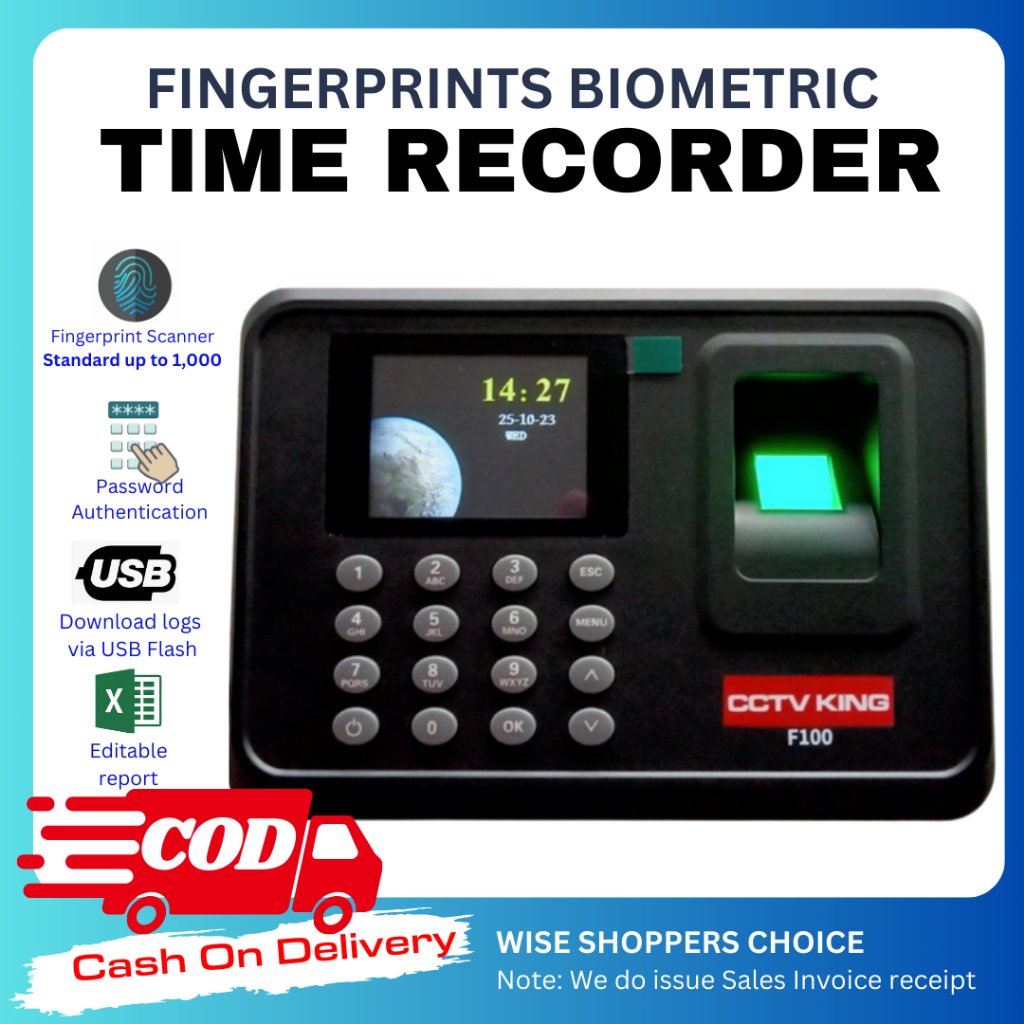 FINGERPRINT BIOMETRIC WITH EXCEL REPORT| FINGERPRINT AND PASSWORD ...