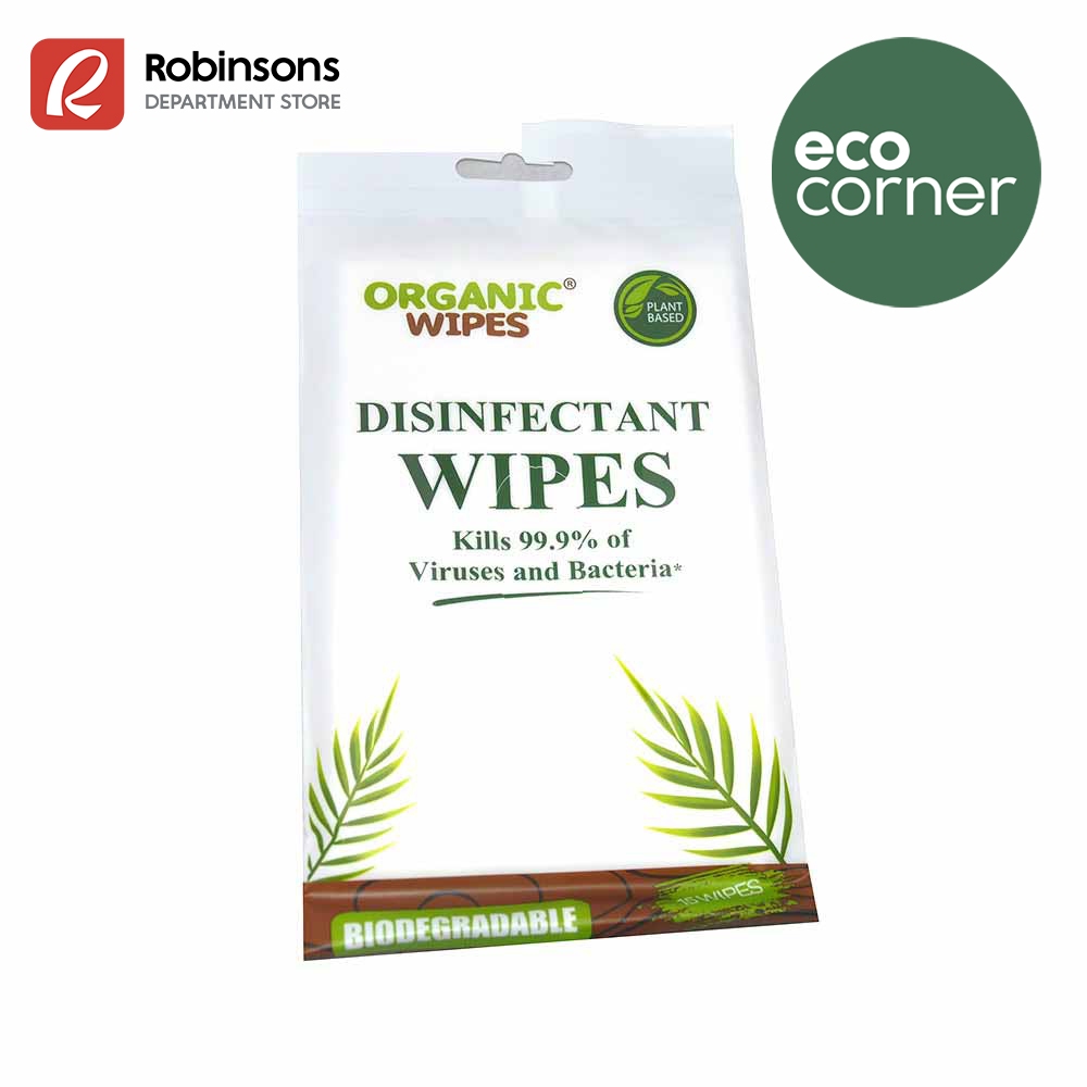 Organic Wipes Disinfectant Wipes 15s | Shopee Philippines