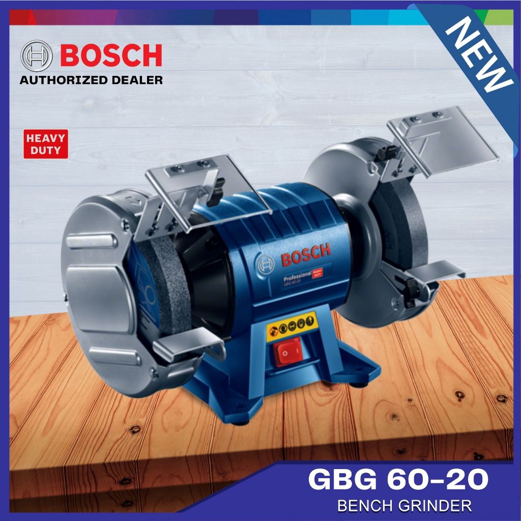 Bosch Bench Grinder GBG 60-20 Double Wheeled 600 watts 060127A4K0 Heavy ...