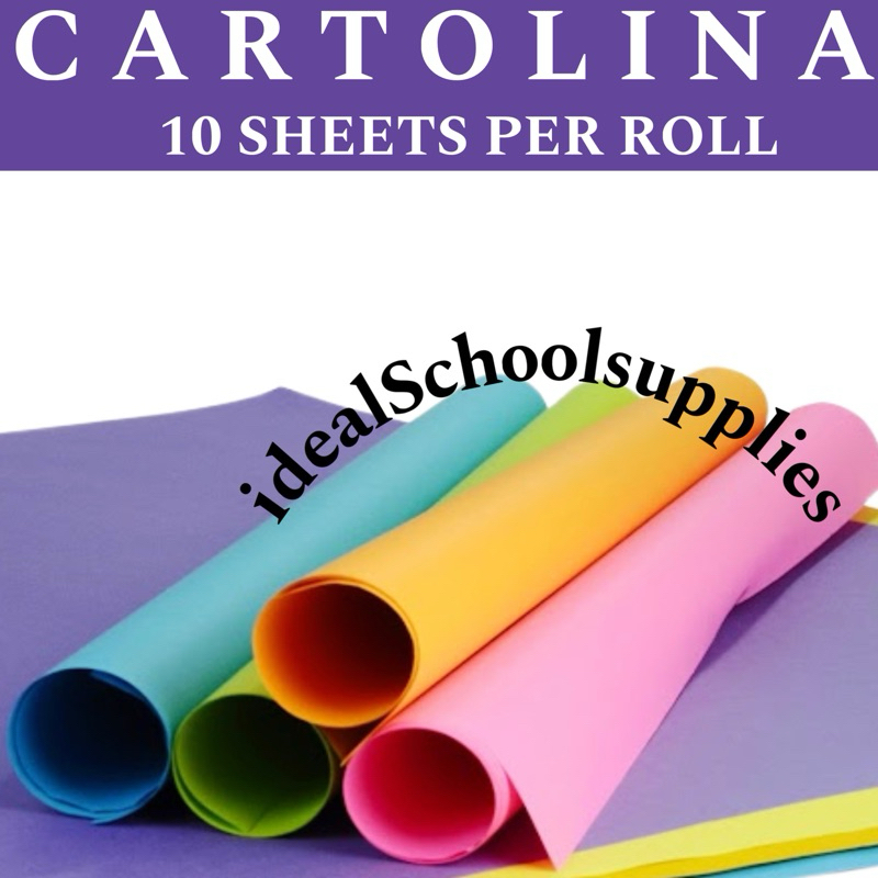 Cartolina 10 Pieces per pack per Color 80gsm | Shopee Philippines