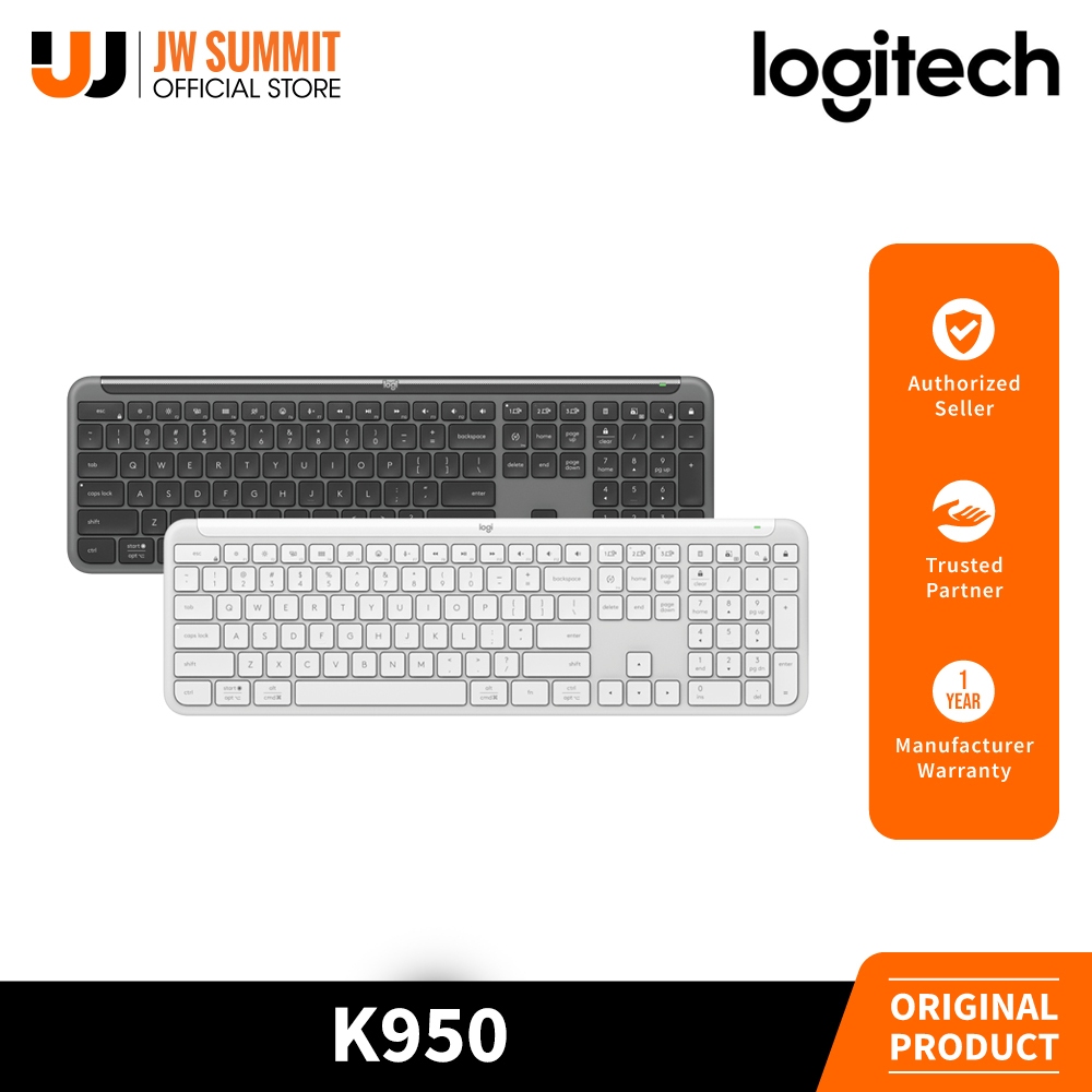 Logitech K950 Signature Slim Seamlessly Switch Wireless Keyboard ...